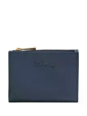 Longchamp Logo-embossed Compact Wallet - Blue
