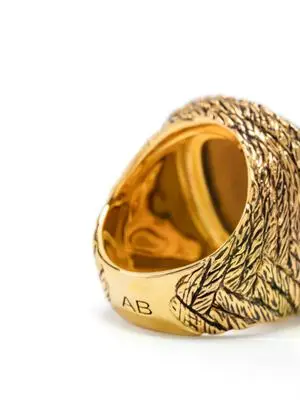 AURÉLIE BIDERMANN Miki Tiger Eye Ring - Gold