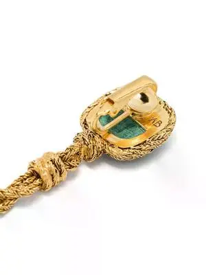 AURÉLIE BIDERMANN Miki Malachite Clip-on Earrings - Gold