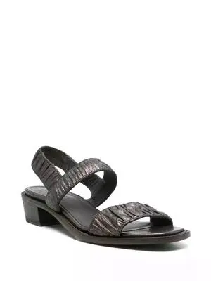 PANTANETTI Metallic Elasticated Slingback Sandals