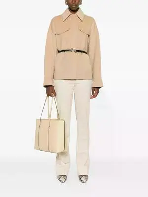 Sportmax Virgin Wool Jacket - Neutrals