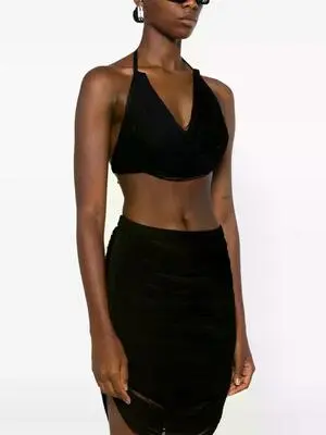 Attico Fringed Crop Top