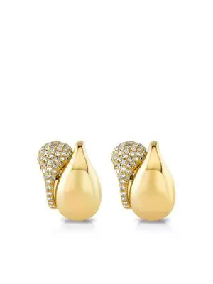 Shay 18kt Yellow Double Drip Diamond Earrings - Gold
