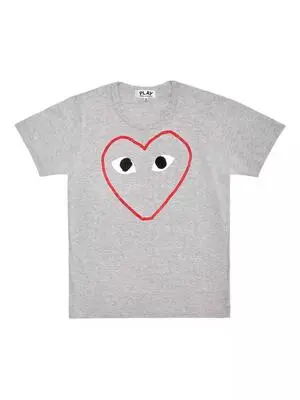 Play Comme Des Garcon Heart-print T-shirt