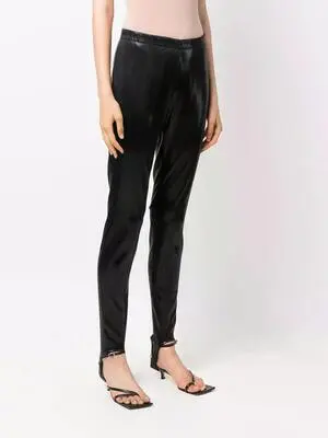 Dsquared2 Faux Leather Stirrup Leggings