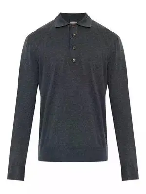 Eleventy Long-sleeve Polo Shirt
