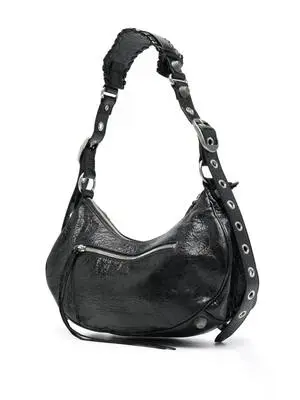 Balenciaga Le Cagole Leather Shoulder Bag - Black