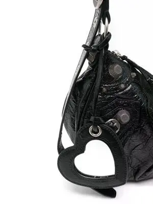 Balenciaga Le Cagole Leather Shoulder Bag - Black