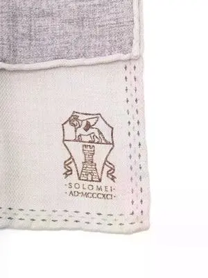 Brunello Cucinelli Silk Pocket Square - Neutrals