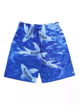 PLEASURES Koi Mesh Shorts