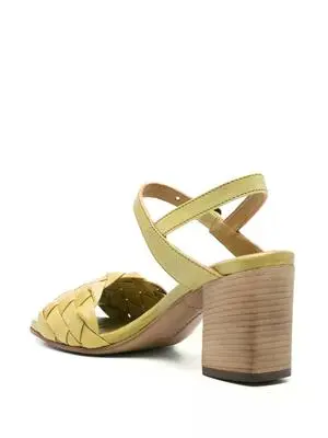 PANTANETTI 70mm Woven Sandals - Green