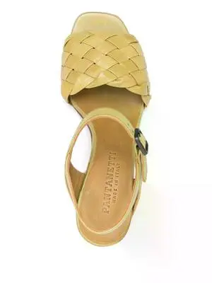 PANTANETTI 70mm Woven Sandals - Green