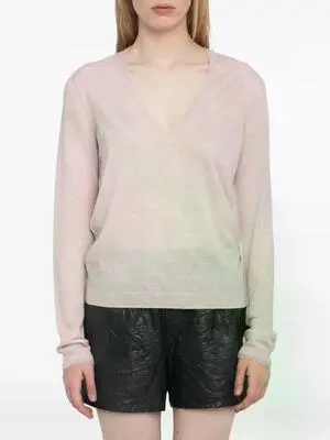 Zadig&Voltaire V-neck Knitted Jumper - Pink