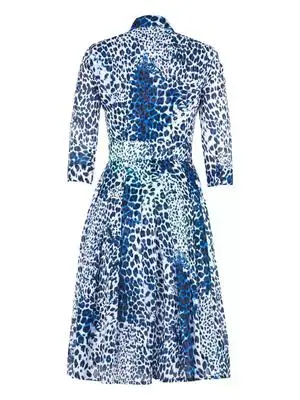 Samantha Sung Audrey Leopard-print Shirt Dress
