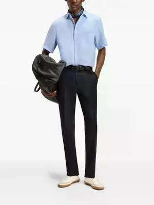 BOSS X David Beckham Short-sleeve Button-up Shirt