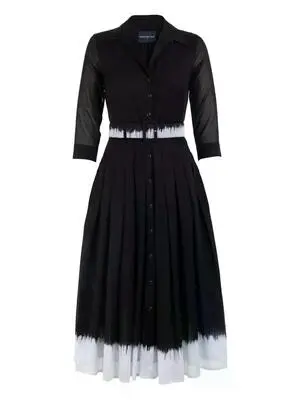 Samantha Sung Audrey Button-up Pleated Dress