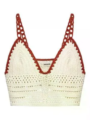 Zadig&Voltaire Crochet Top - Neutrals