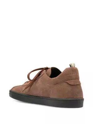 Officine Creative Suede Lace-up Low-top Sneakers - Brown