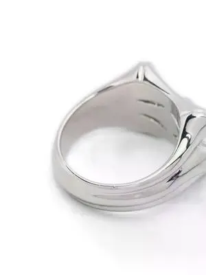 Eddie Borgo Bambu Signet Ring - Silver
