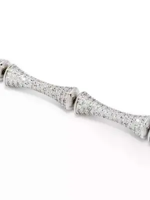 Eddie Borgo Pavé Bambu Necklace - Silver