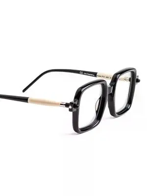 KUBORAUM P1 Square-frame Glasses - Black
