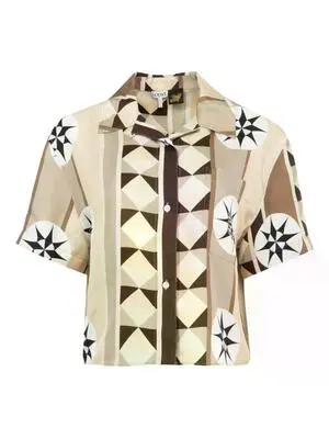 Loewe Geometric-print Short-sleeve Shirt
