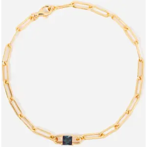 LITTLE SKY STONE Birthstone Paperclip Chain Bracelet - Alexandrite