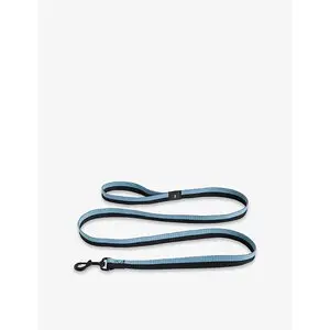 HAY Striped Woven Dog Leash - Blue And Black