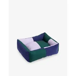 HAY Colour-block Woven Small Dog Bed - Green Lavender And Blue