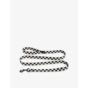 HAY Checked Woven Dog Leash - Black And White