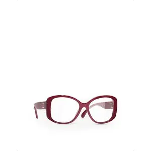 Chanel Butterfly-frame Acetate And Nylon Optical Glasses