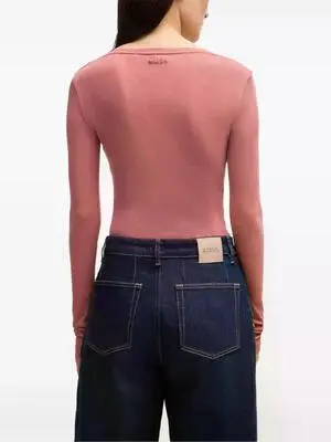 BOSS Scoop-neck Long-sleeve Top