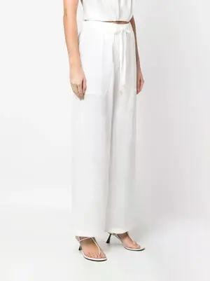 Cult Gaia Drawstring Waist Straight-leg Trousers