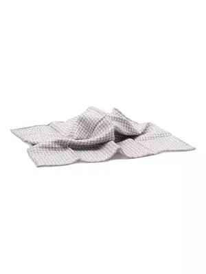 Brunello Cucinelli Patterned Silk Scarf - Grey
