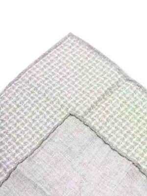 Brunello Cucinelli Patterned Silk Scarf - Grey