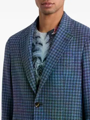 Etro Checked Single-breasted Blazer