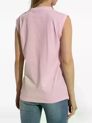Balmain Logo-print Tank Top - Pink