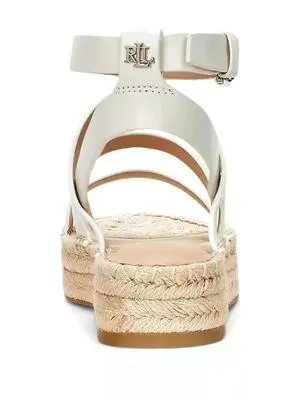 Ralph Lauren Leather Espadrille Sandals