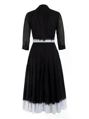 Samantha Sung Audrey Pleated Button-up Dress