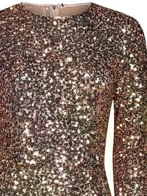 Dolce & Gabbana Sequined Bodycon Midi Dress - Pink