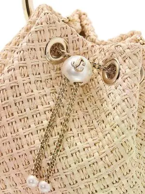 JIMMY CHOO Bon Bon Interwoven Bucket Bag