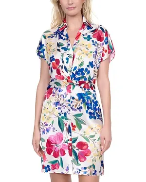 GOTTEX Garden Dream Cover-up Shirtdress - Off White Multi