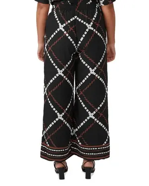 ESTELLE Printed Wide Leg Pants