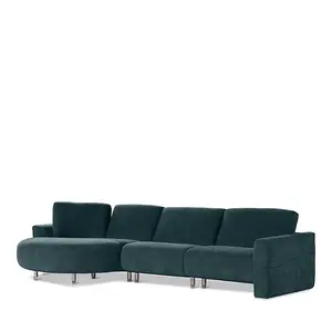 GIUSEPPE NICOLETTI 3 Piece Power Reclining Otranto Sectional - Capriccio - Verde