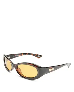 Le Specs Nightcrawler Oval Sunglasses 55mm - Tortoise