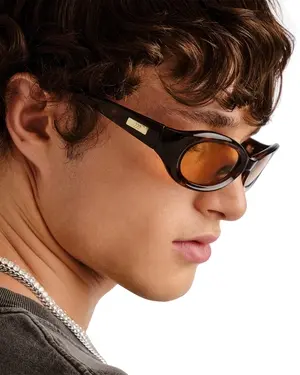 Le Specs Nightcrawler Oval Sunglasses 55mm - Tortoise
