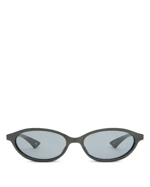Le Specs Duskfall Oval Sunglasses - Black