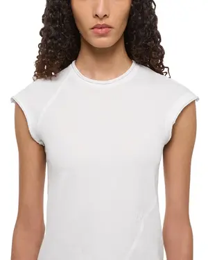Helmut Lang Twisted Spliced Top - Optic White