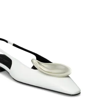 Tory Burch Patos Slingback Flats - Cloud