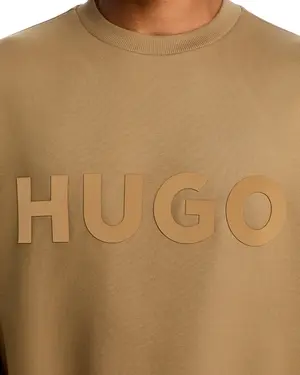 Hugo Oversized Logo Crewneck Sweatshirt - Medium Brown